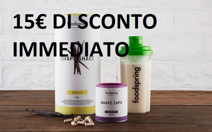 CODICE SCONTO AMICO 15€ ORDINE FOODSPRING ALIMENTAZIONE DEGLI SPORTIVI ...